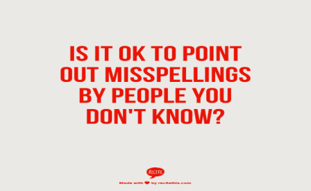 Should You Point Out Errors?