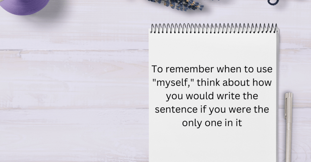 How to Use ‘Myself’ and Other Reflexive Pronouns