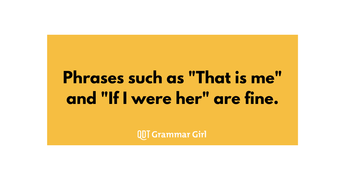 ‘It Is I’ Versus ‘It Is Me’